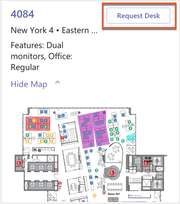 Booking a Desk with Microsoft Teams