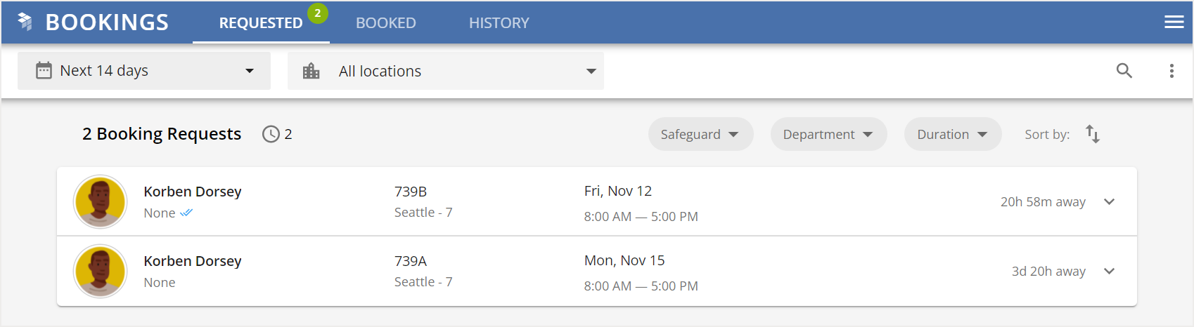 Managing Neighborhood Desk Booking