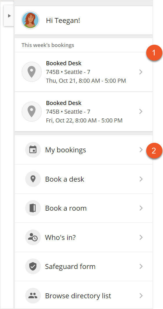Navigating in Visual Directory