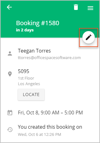 Managing Your Booking
