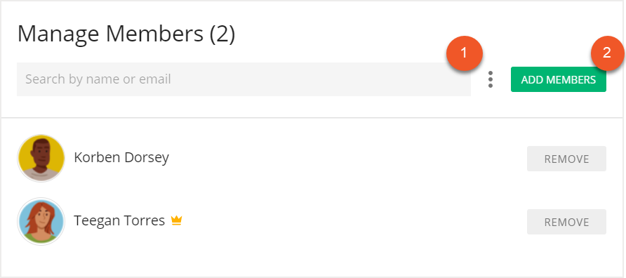 Managing Neighborhood Members