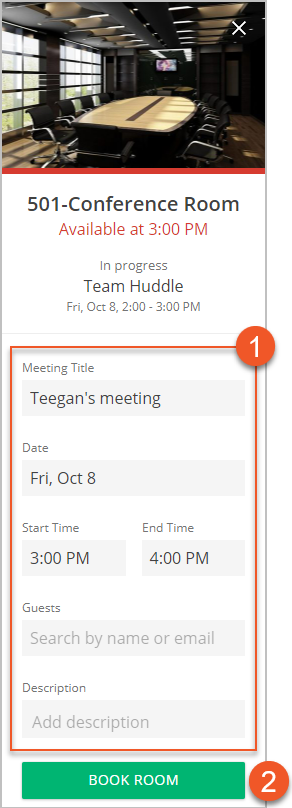 Booking a Room by Location