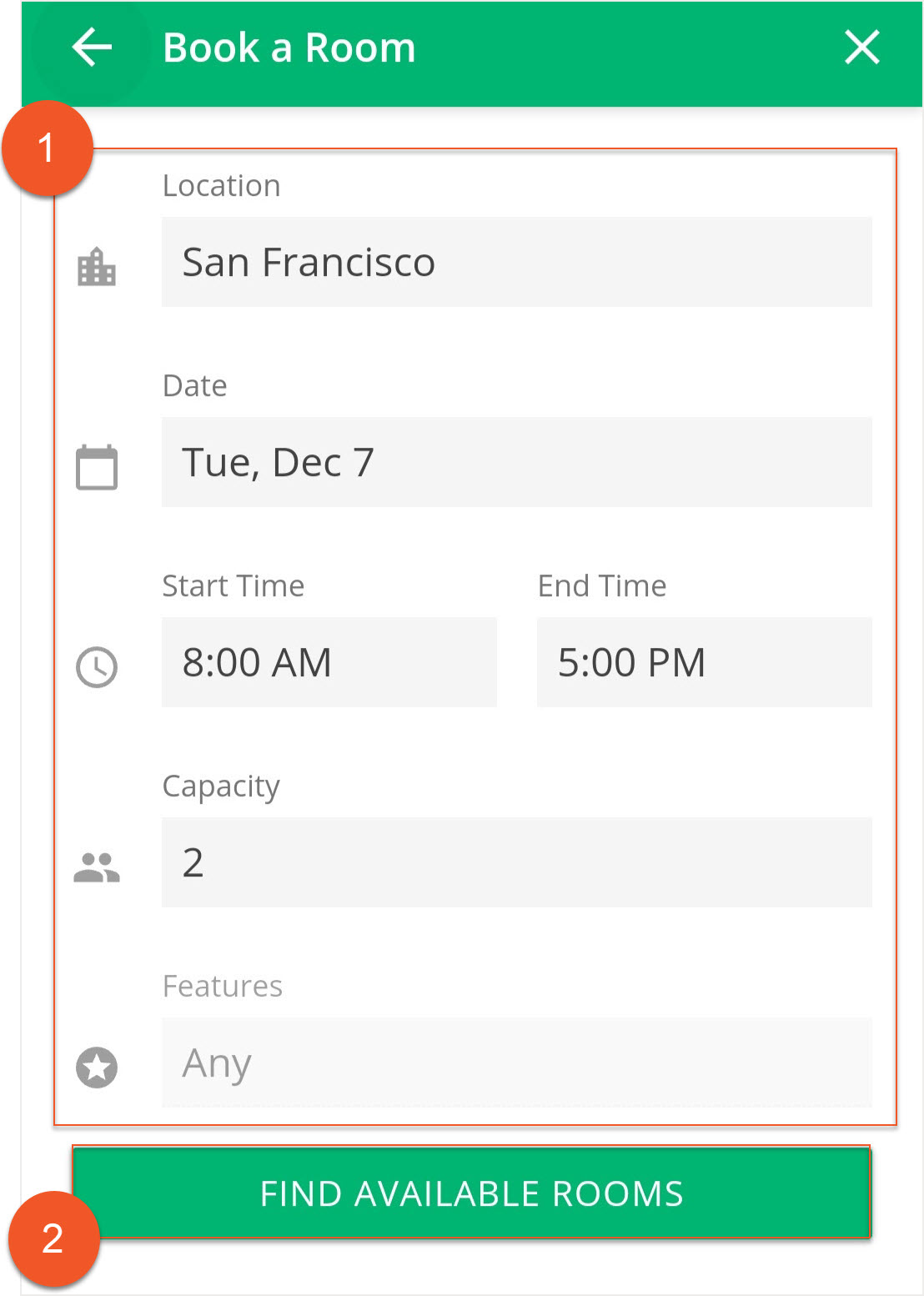 Booking a Room using the OfficeSpace Mobile App