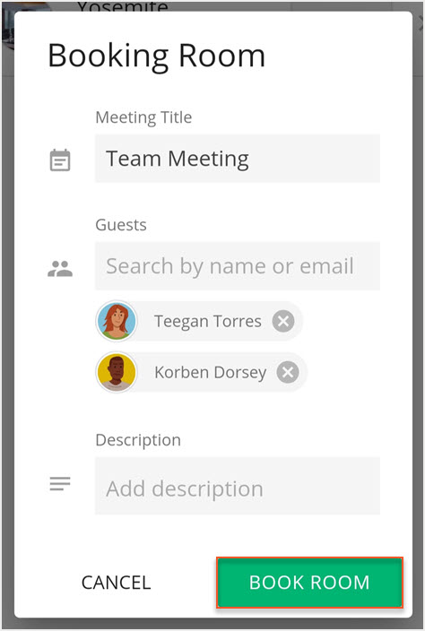 Booking a Room using the OfficeSpace Mobile App