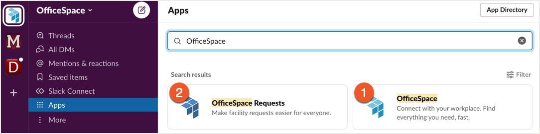 Introduction to using OfficeSpace with Slack