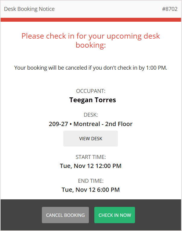 Check In to your Booking