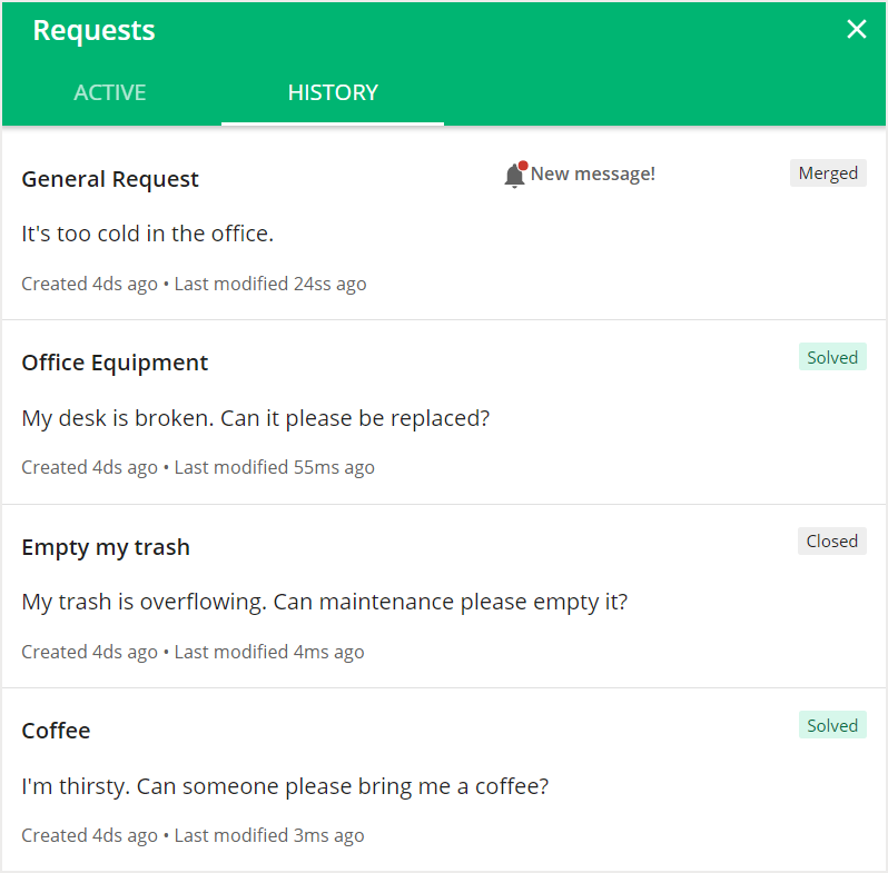 Managing Requests