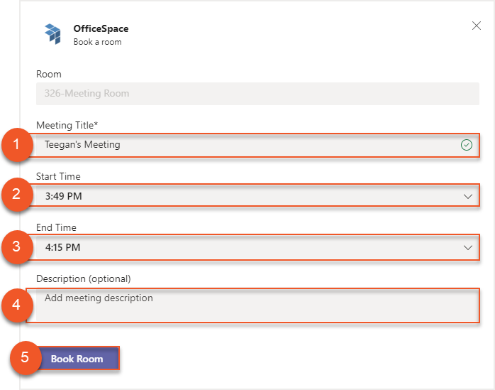 Booking a Room with Microsoft Teams